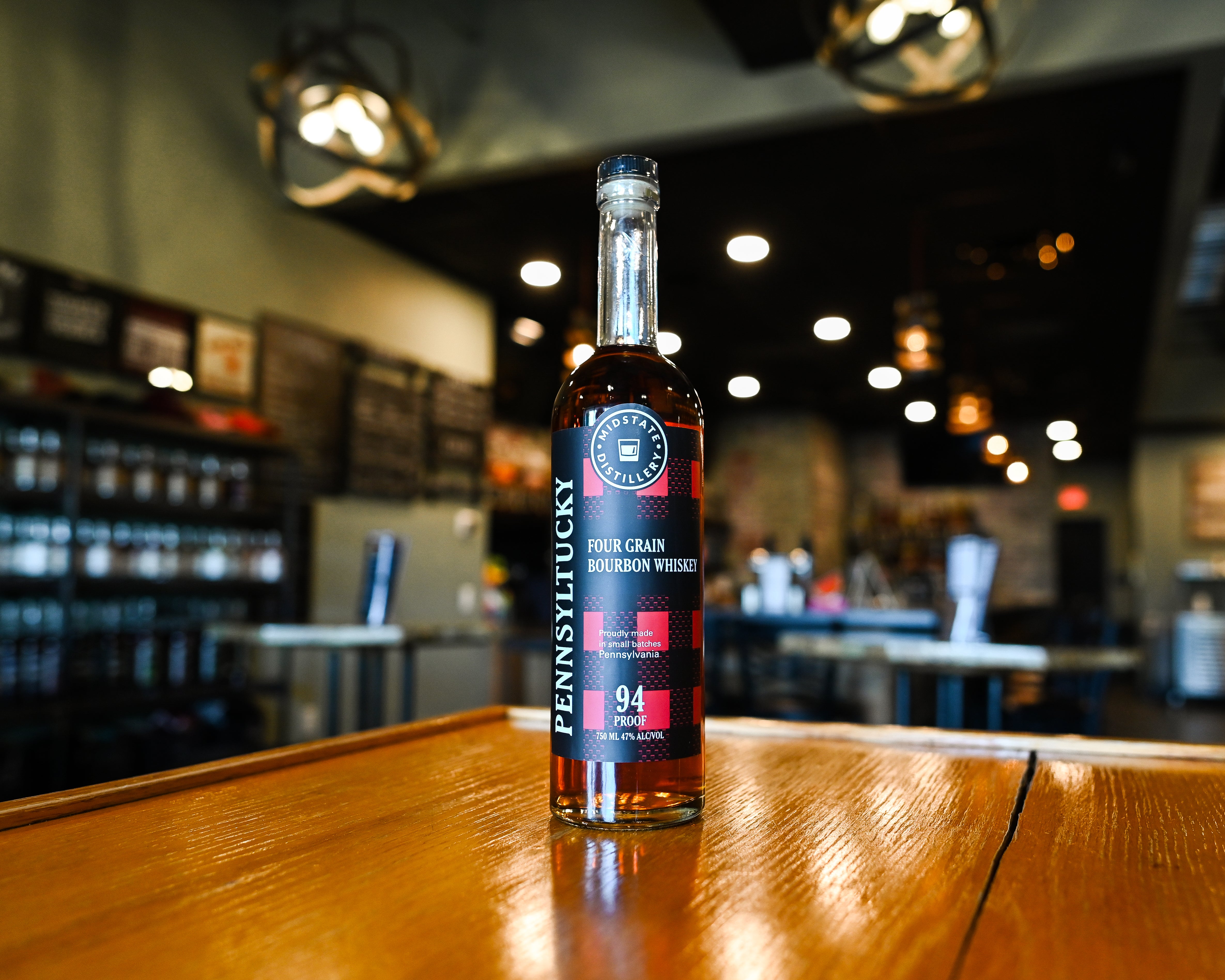 Red Label Four Grain Bourbon | Midstate Distillery